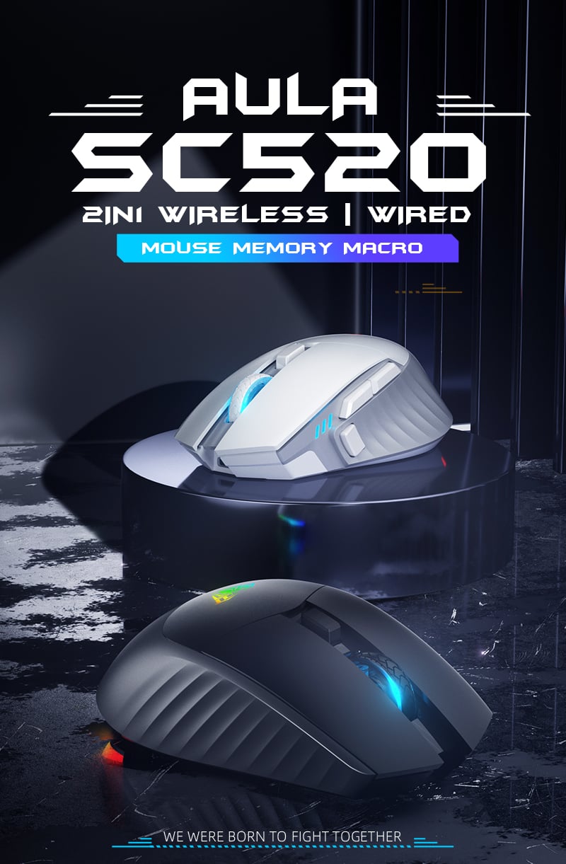 เมาส์ไร้สาย - AULA SC520 - Wireless Mouse Macro รับประกัน 2 ปี | Shopee Thailand
