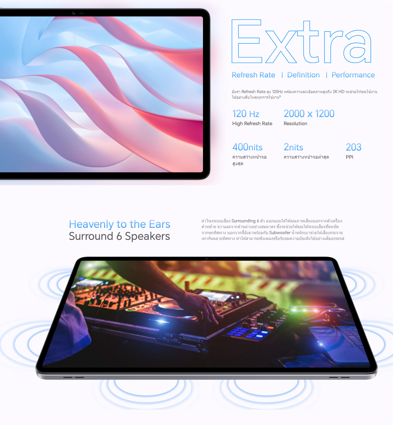 HONOR Pad X9 LTE 4GB+128GB Tablet แท็บเล็ต แท็บเล็ตโปรเซสเซอร์ 6nm ...