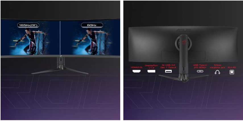 จอคอม Asus ROG Strix XG49WCR 49" VA DQHD Curved Gaming Monitor 165Hz ...