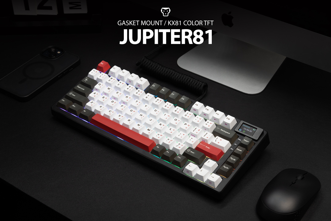 [ประกัน 1 ปี] Saru คีย์บอร์ดเกมมิ่ง Color Tft Kx 81 Jupiter จอ Led