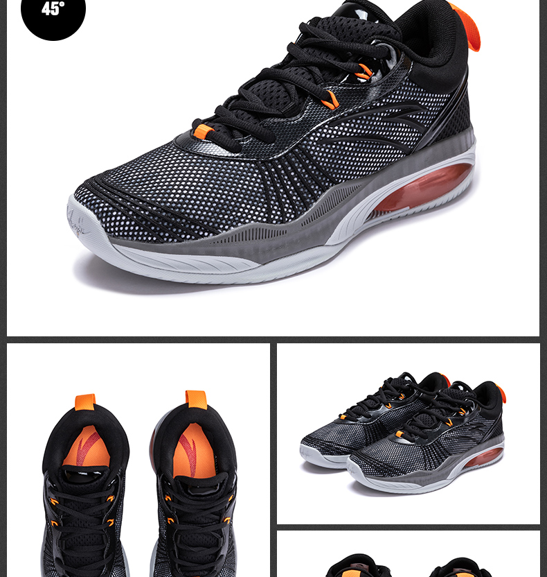 ANTA KT Fire 2 รองเท้าบาสเก็ตบอลผู้ชาย Low Cut A-FlashFoam รองเท้ากีฬา ...