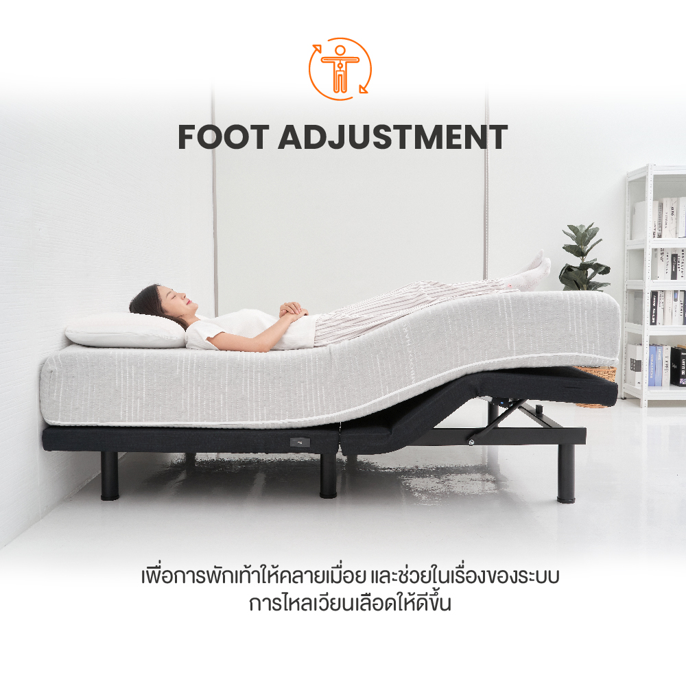 Ergotrendโครงเตียงปรับระดับ Gravity กดปุ่มเดียวจากท่านอนมาเป็นท่าดูซีรี่ย์ ลดอาการกรดไหลย้อน/มี ...
