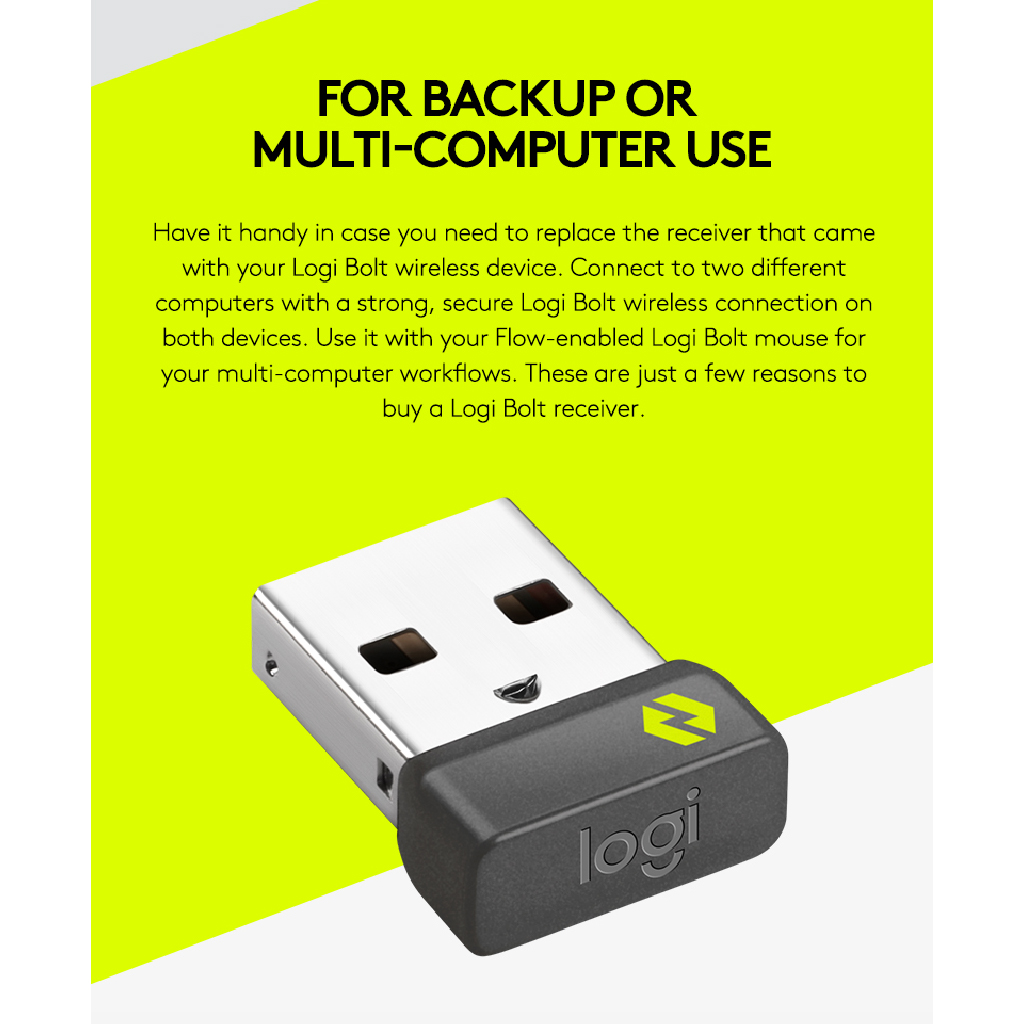 Logitech BOLT USB RECEIVER ตัวรับสัญญาณ USB สำหรับใช้กับเมาส์และ ...