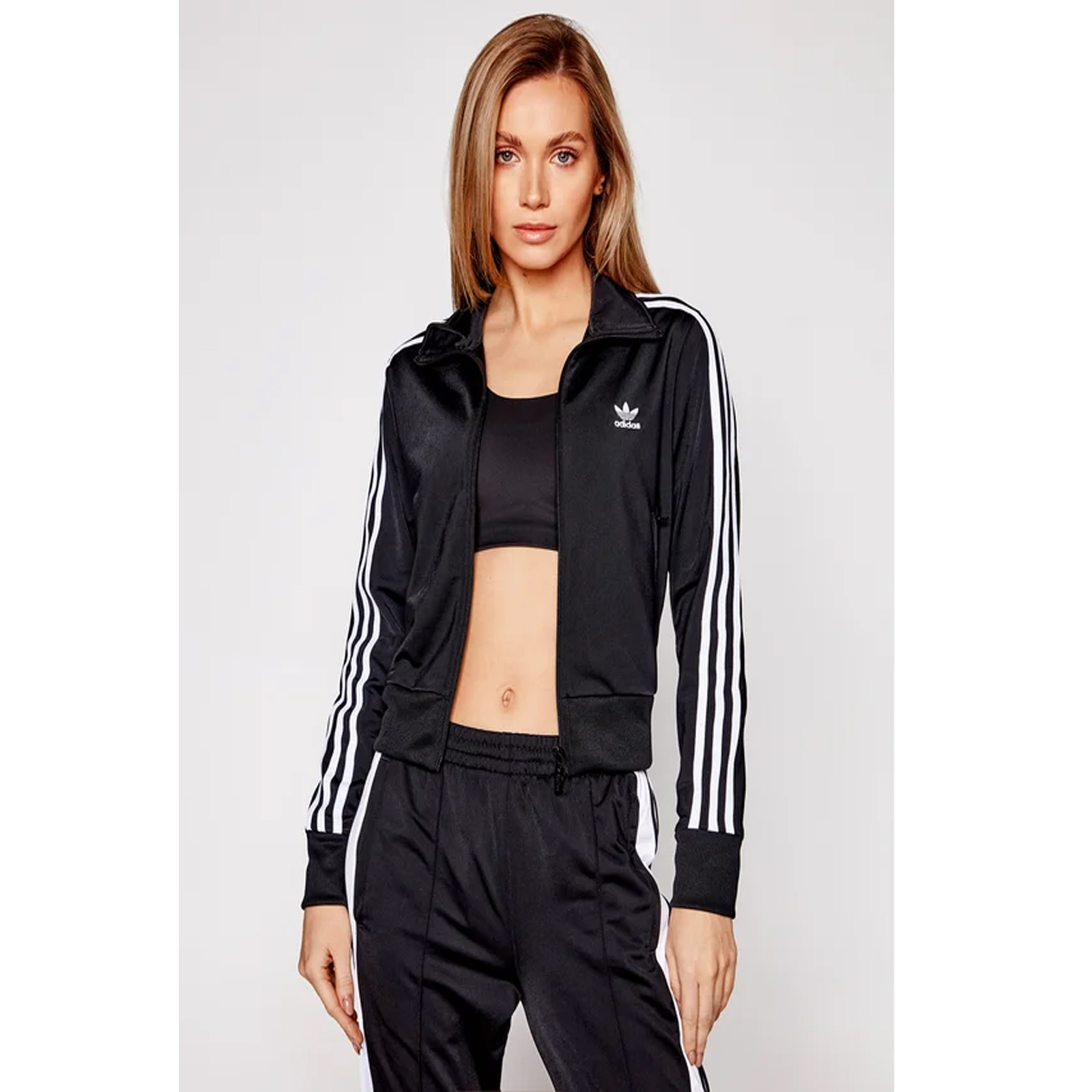 Adidas เสื้อแขนยาว เสื้อแจ็คเก็ต สำหรับผู้หญิง สีดำ OG W Track Jacket ...