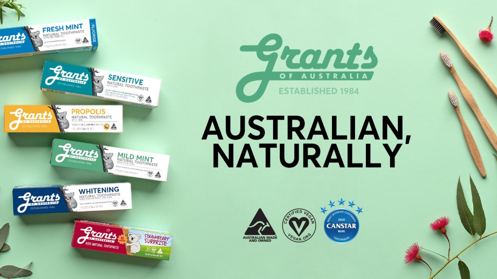 GRANTS OF AUSTRALIA Sensitive with Mint Toothpaste ยาสีฟัน เซนซิทีฟ ผสม ...