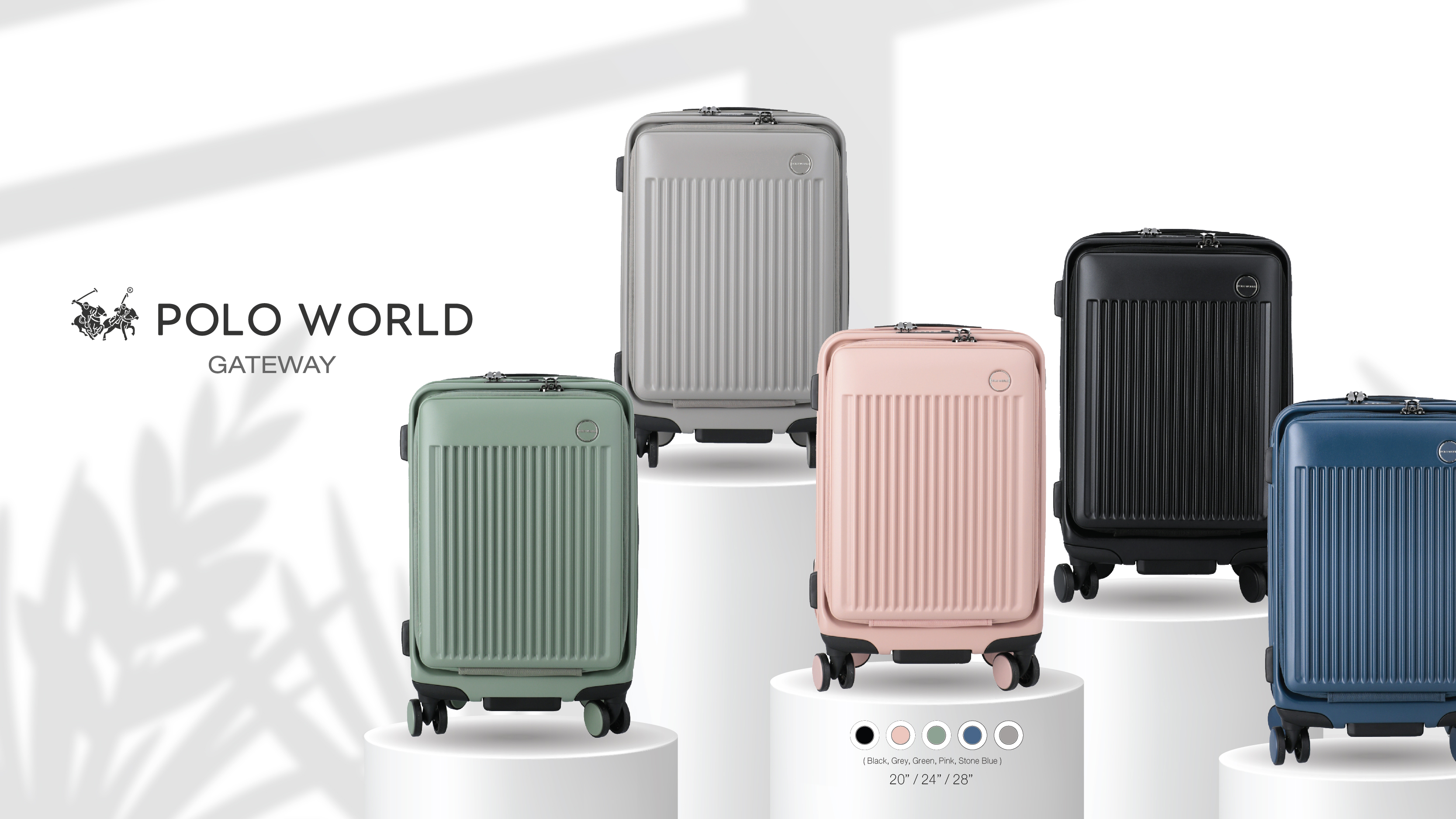 POLO WORLD กระเป๋าเดินทาง PW901 Gateway Hardcase Luggage กระเป๋าเดินทาง ...