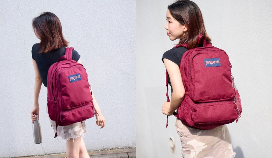 JANSPORT Doubleton Laptop Backpack กระเป๋าเป้ สะพายหลัง มีช่องใส่ขวดน้ำ รองรับโน๊ตบุ๊ค 15 นิ้ว ...
