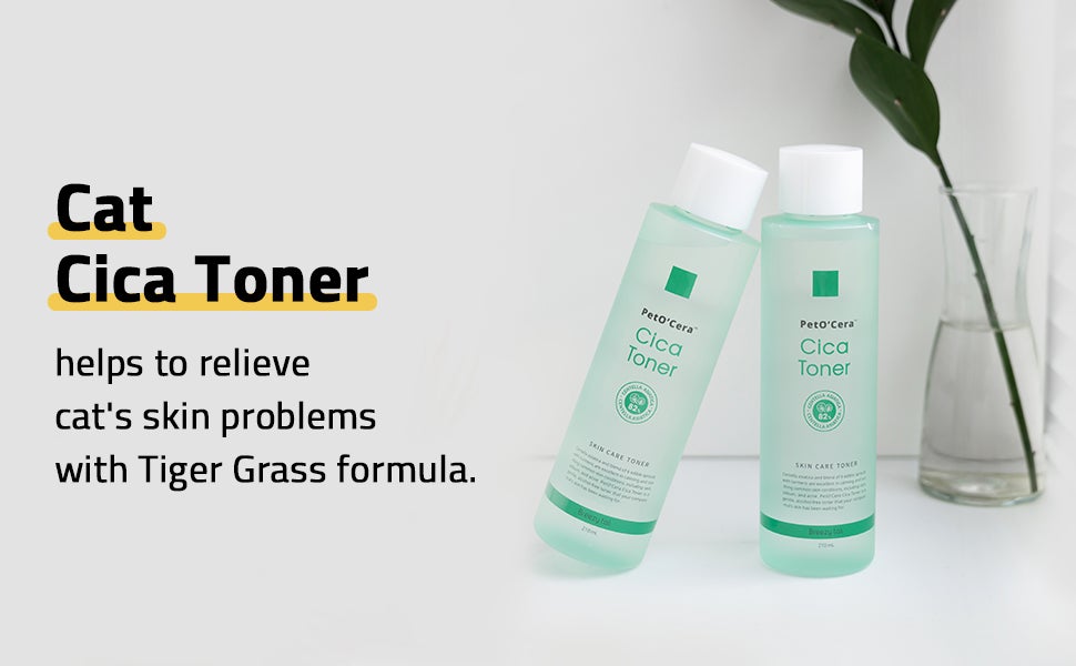 [Breezy Tail] Pet’O Cat Cica Toner 210ml. โทนเนอร์รักษาสิวหัวดำสำหรับ ...