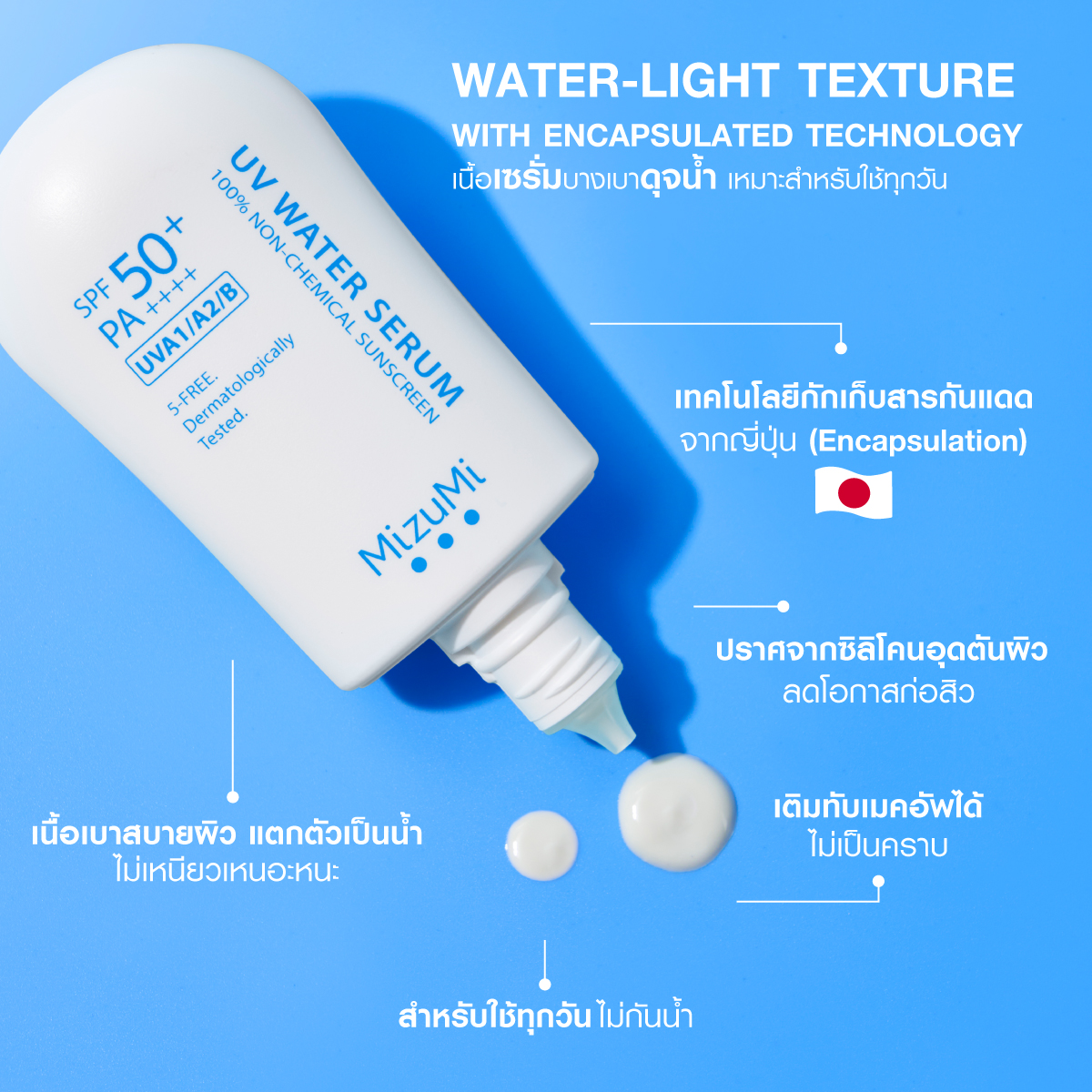 MizuMi UV Water Serum SPF50+ PA++++ 40g No.1 Best Selling Sunscreen เซ ...