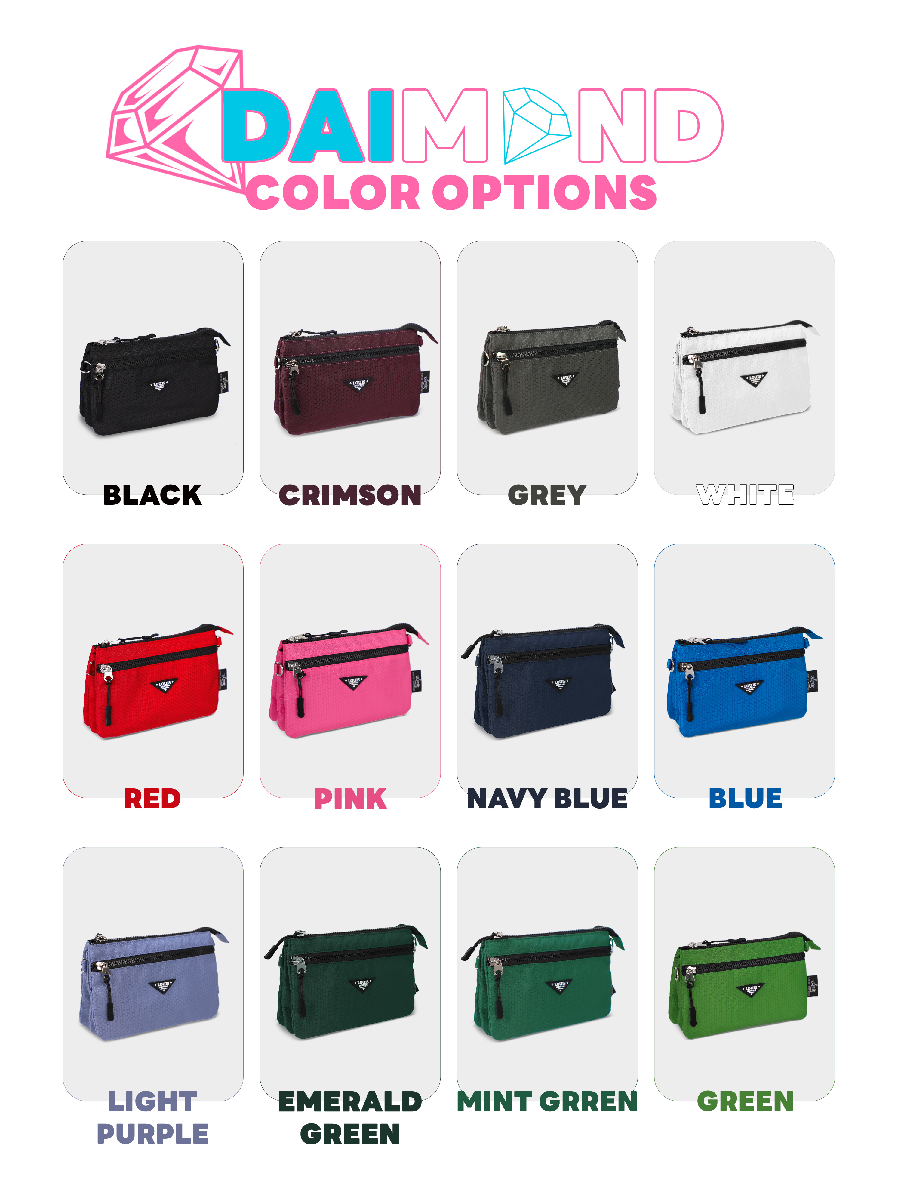 [ส่งด่วนฟรี] Louis Montini ( Nylon Bag ) กระเป๋าสะพายข้าง ผู้หญิง ใบ ...
