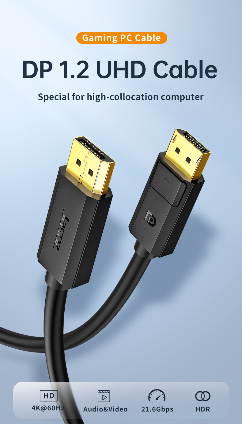 Seamwi 4K Display Port 1.2 สายเคเบิล DP to DP 2k 144Hz อัตราการรีเฟรช ...