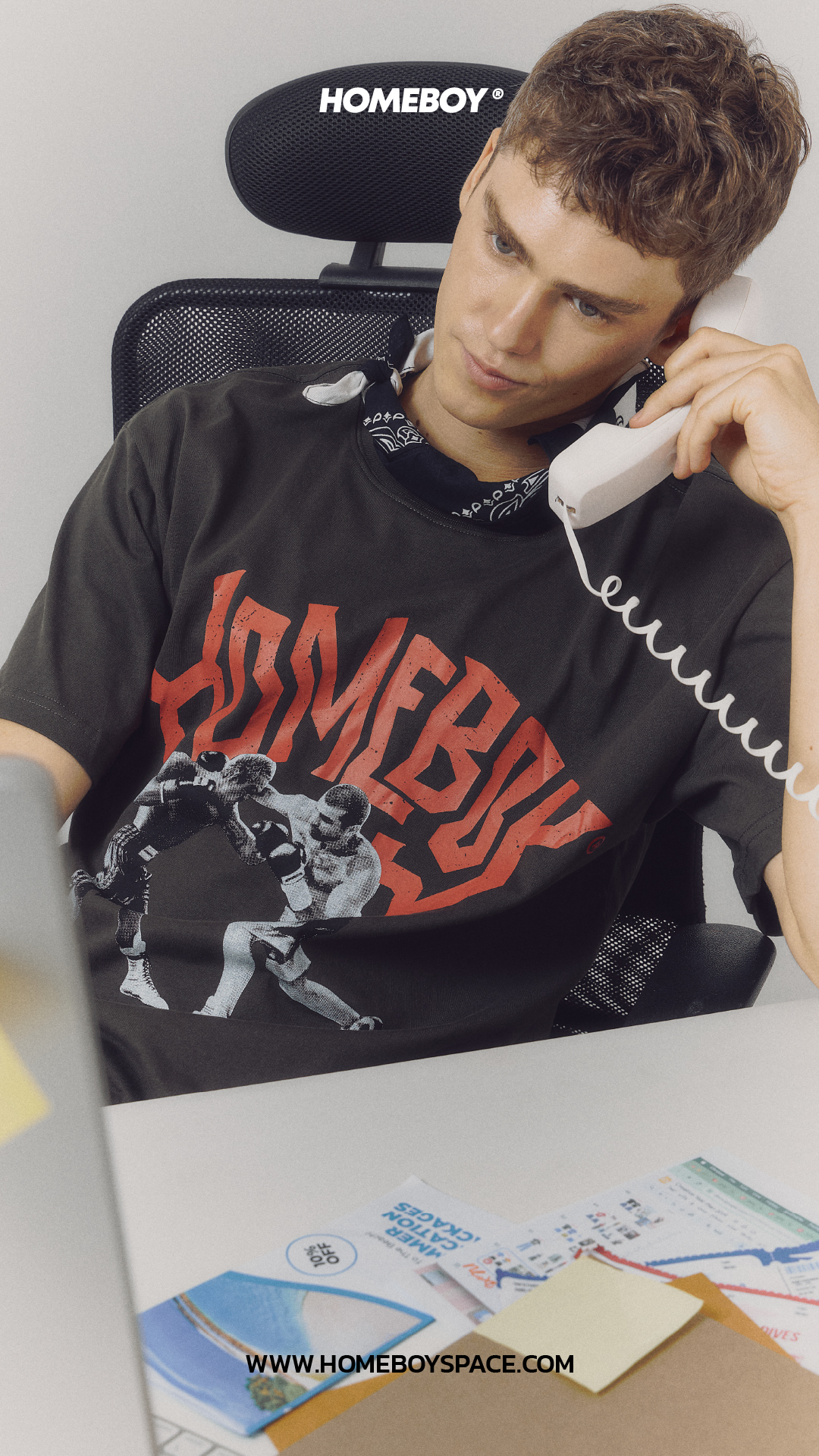 HOMEBOY เสื้อยืด UNISEX ลาย HB.BOXING - BLACK | Shopee Thailand