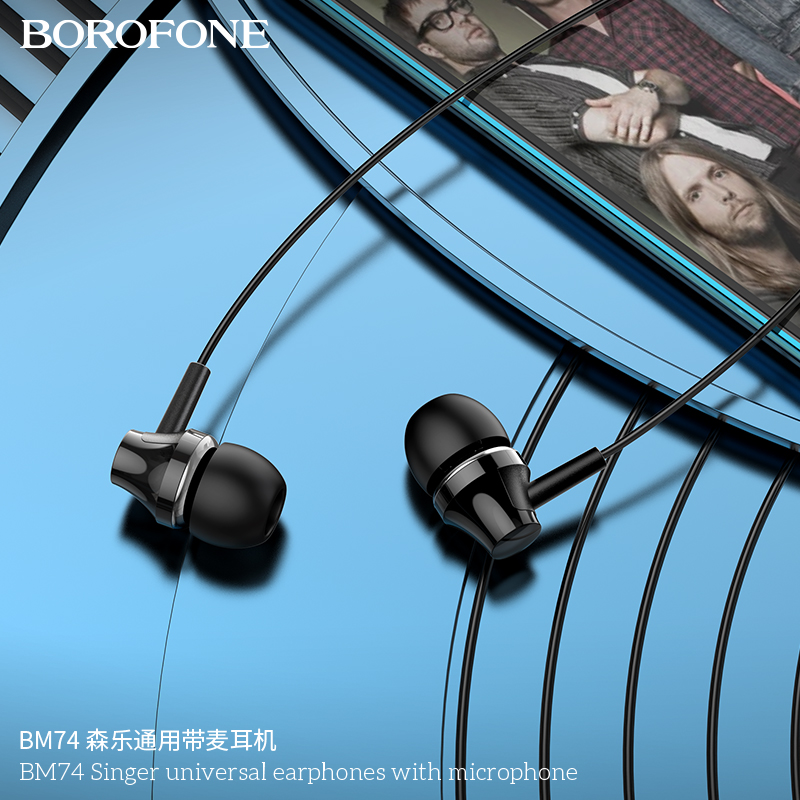หูฟังสมอลทอร์ค BOROFONE BM72 BM73 BM74 BM75 หูฟังมีสายพร้อมไมโครโฟน Aux 3.5 mm. คุณภาพเสียงดี ...