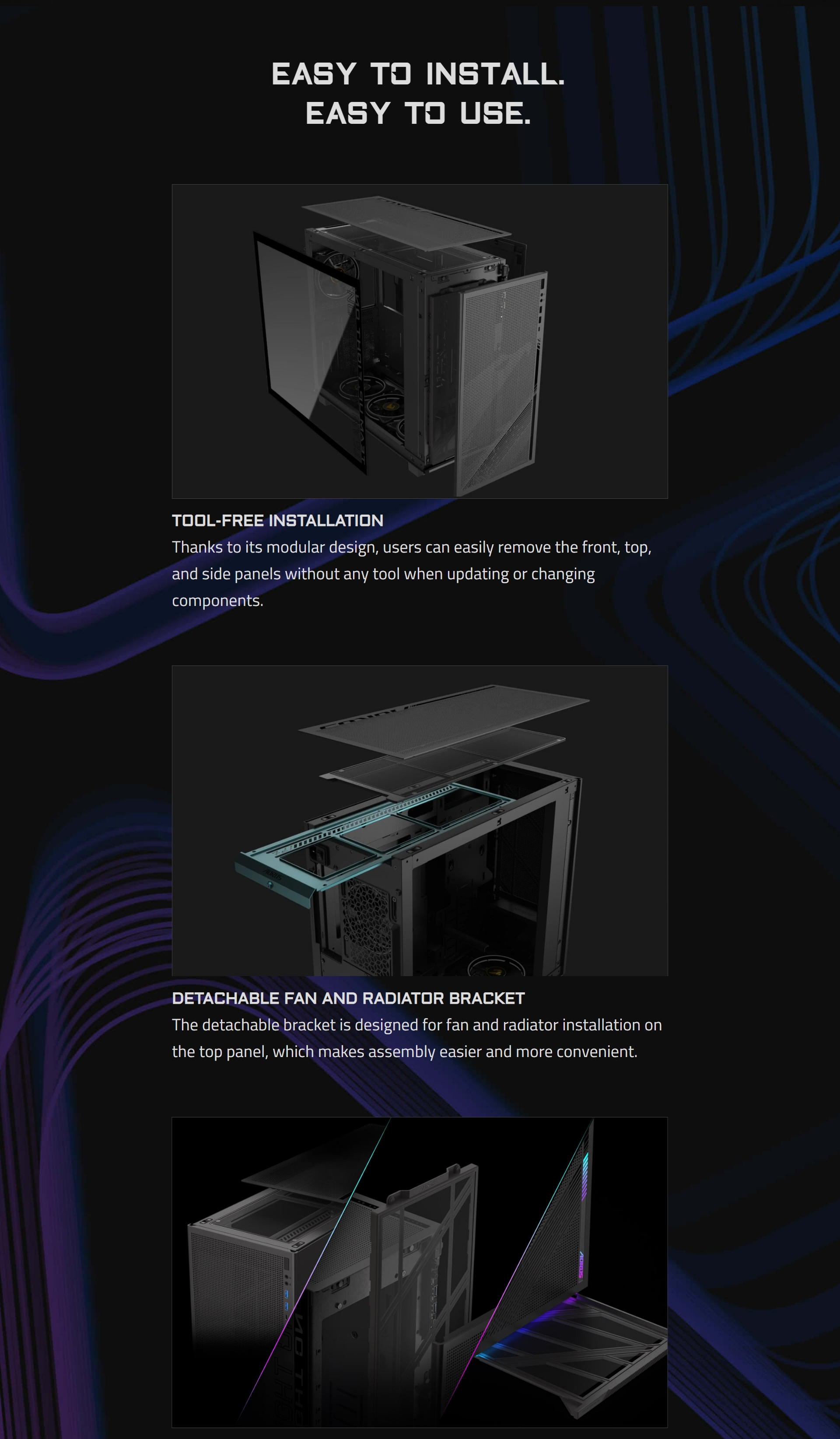 GIGABYTE CASE (เคสเกมมิ่ง) C400 GLASS | ATX Mid Tower | 2 Year Warranty ...