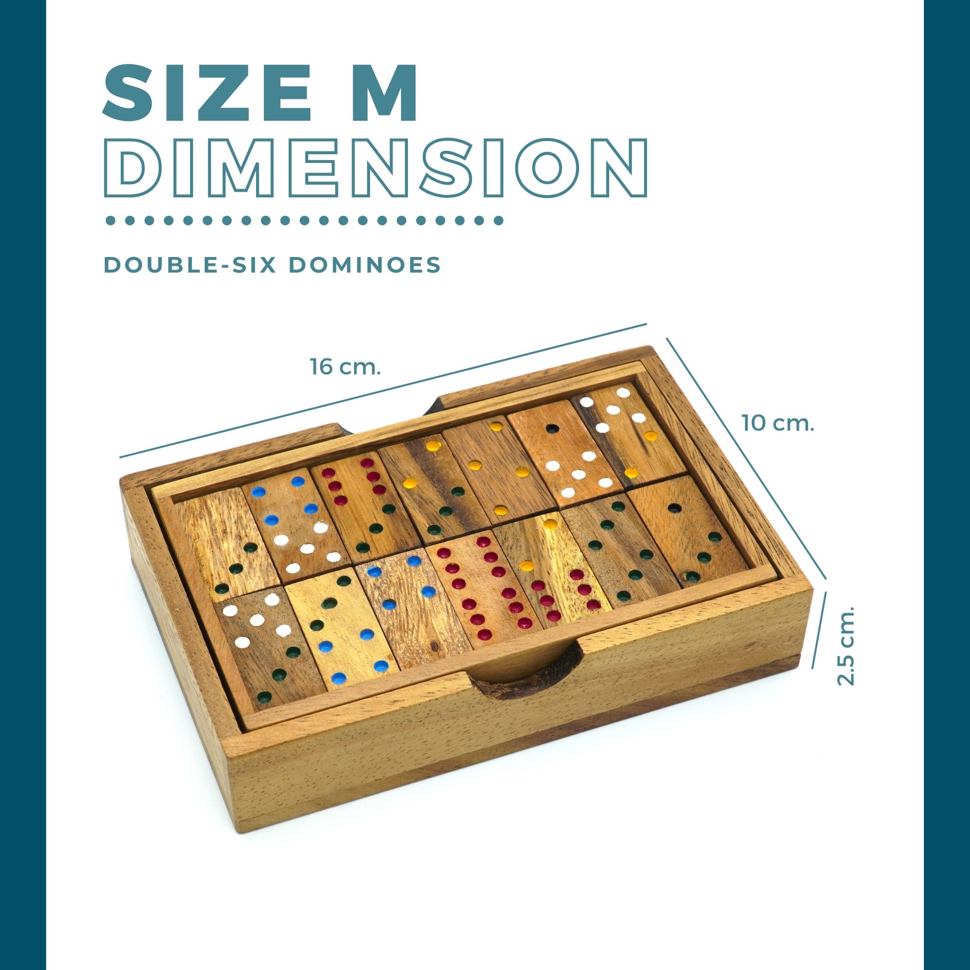 [โค้ดMallลด10%]HB3F Wooden Dominoes Game เกมส์ไม้โดมิโน่ 6 / 9 จุด ของ ...