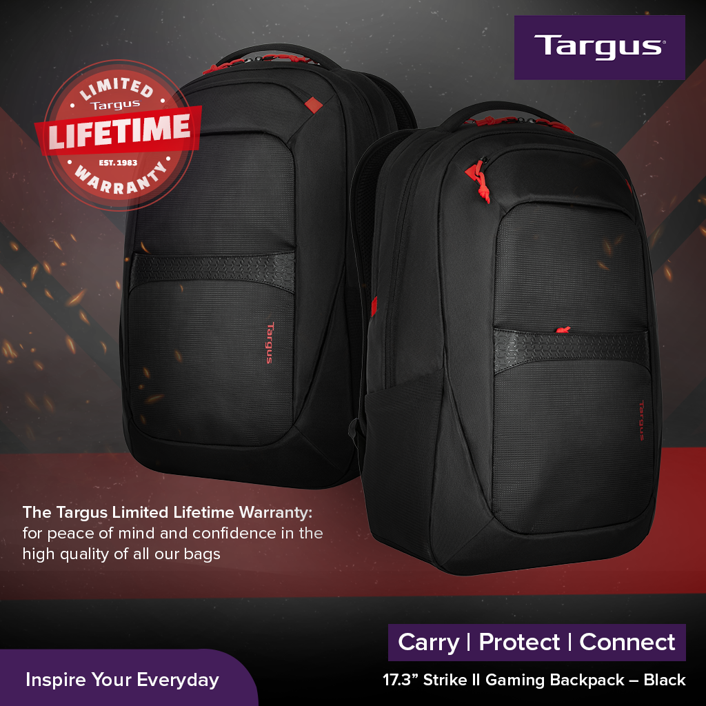 Targus Strike II Gaming Backpack (TBB639) กระเป๋าเป้สำหรับคอมพิวเตอร์ ...