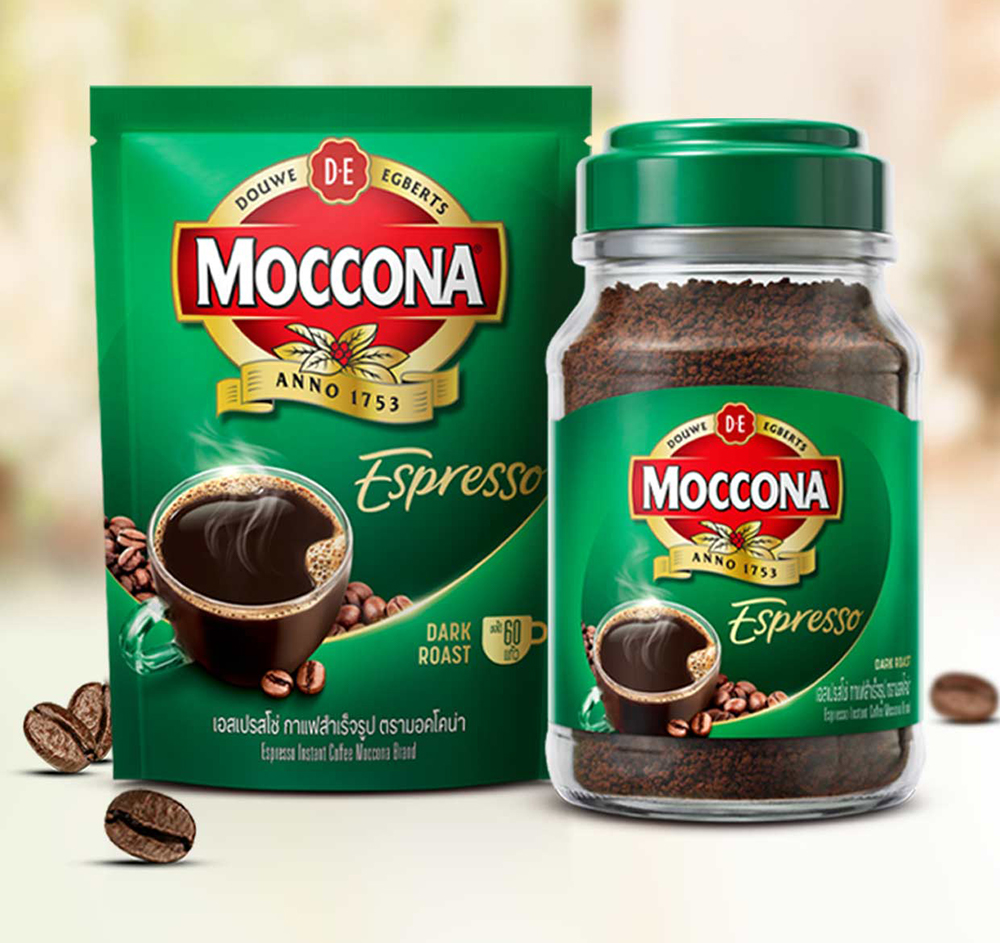 [X3 ถุง] MOCCONA Espresso Instant Coffee กาแฟ มอคโคน่า เอสเปรสโซ่ ขนาด ...