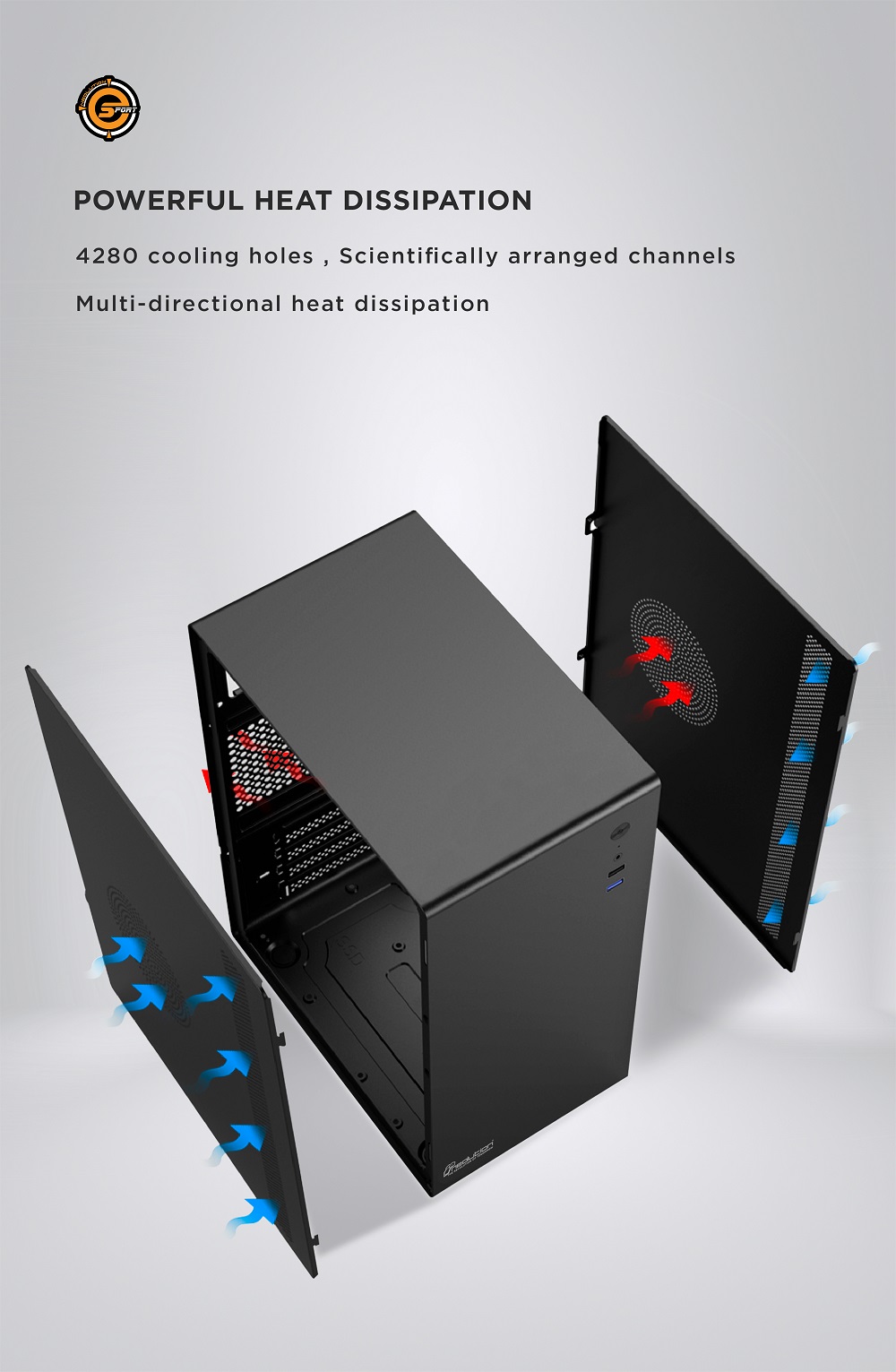 Neolution E-Sport Micro ATX Case V200 เคสคอมพิวเตอร์ (รับประกัน 2 ปี ...