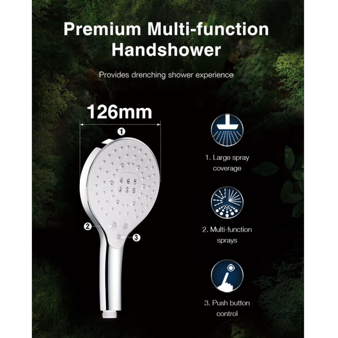 KOHLER (Set D) Rainduet multi-function handshower with bracket&hose K ...