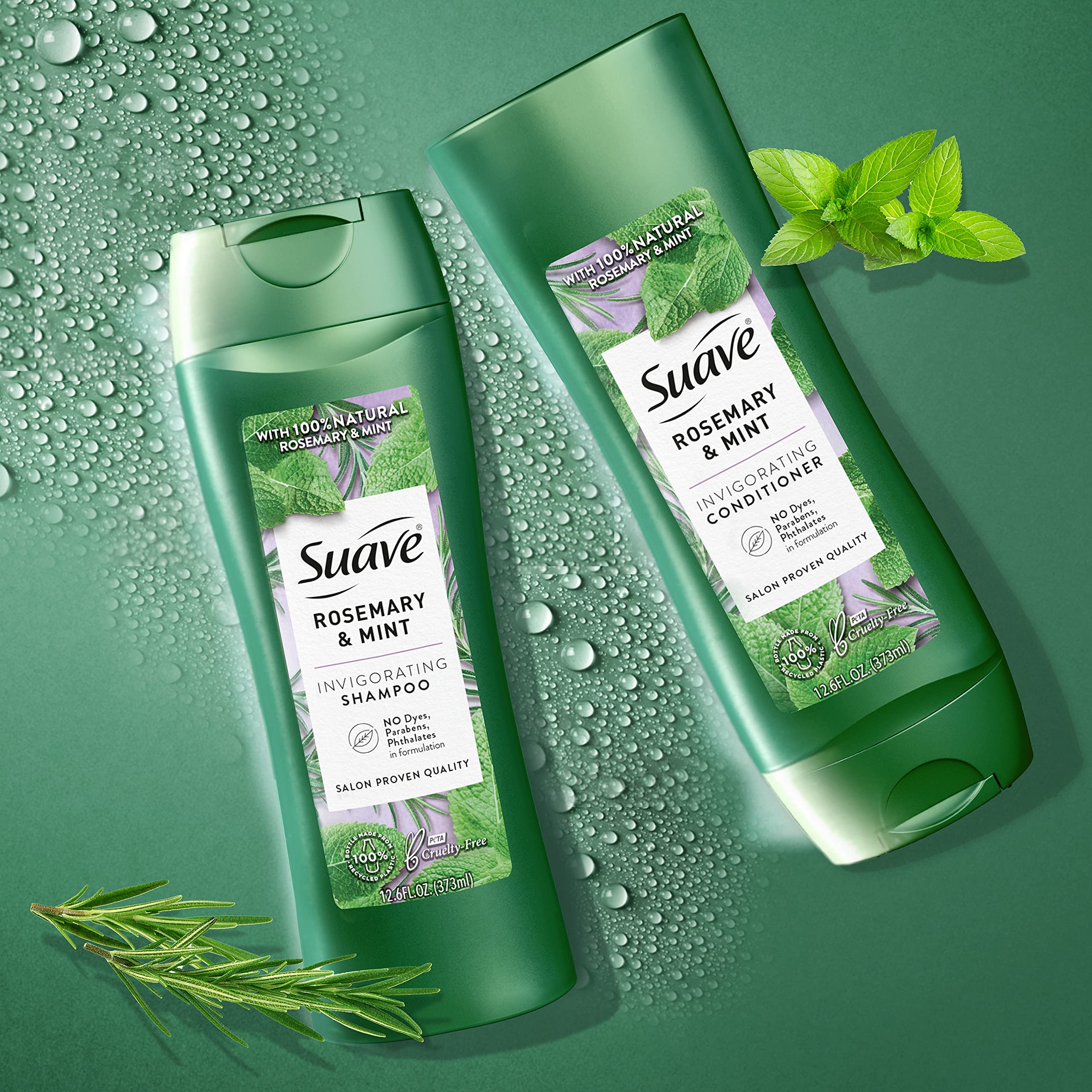 Suave สวาฟ แชมพู & ครีมนวด Rosemary & Mint โรสแมรี่ & มิ้นต์ ( ยาสระผม ...
