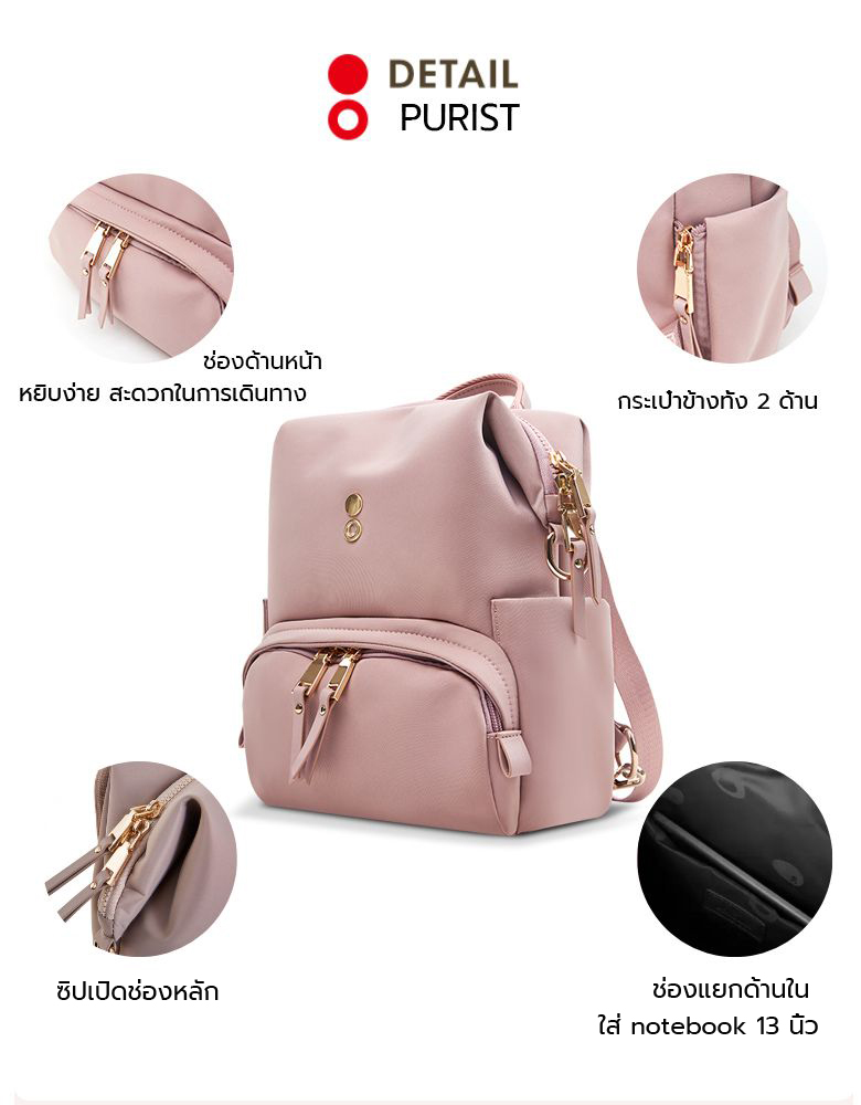 Echolac : กระเป๋าเป้สะพายหลัง มีช่องใส่แล๊ปท๊อป รุ่น Backpack Purist M (CKP2075M) | Shopee Thailand