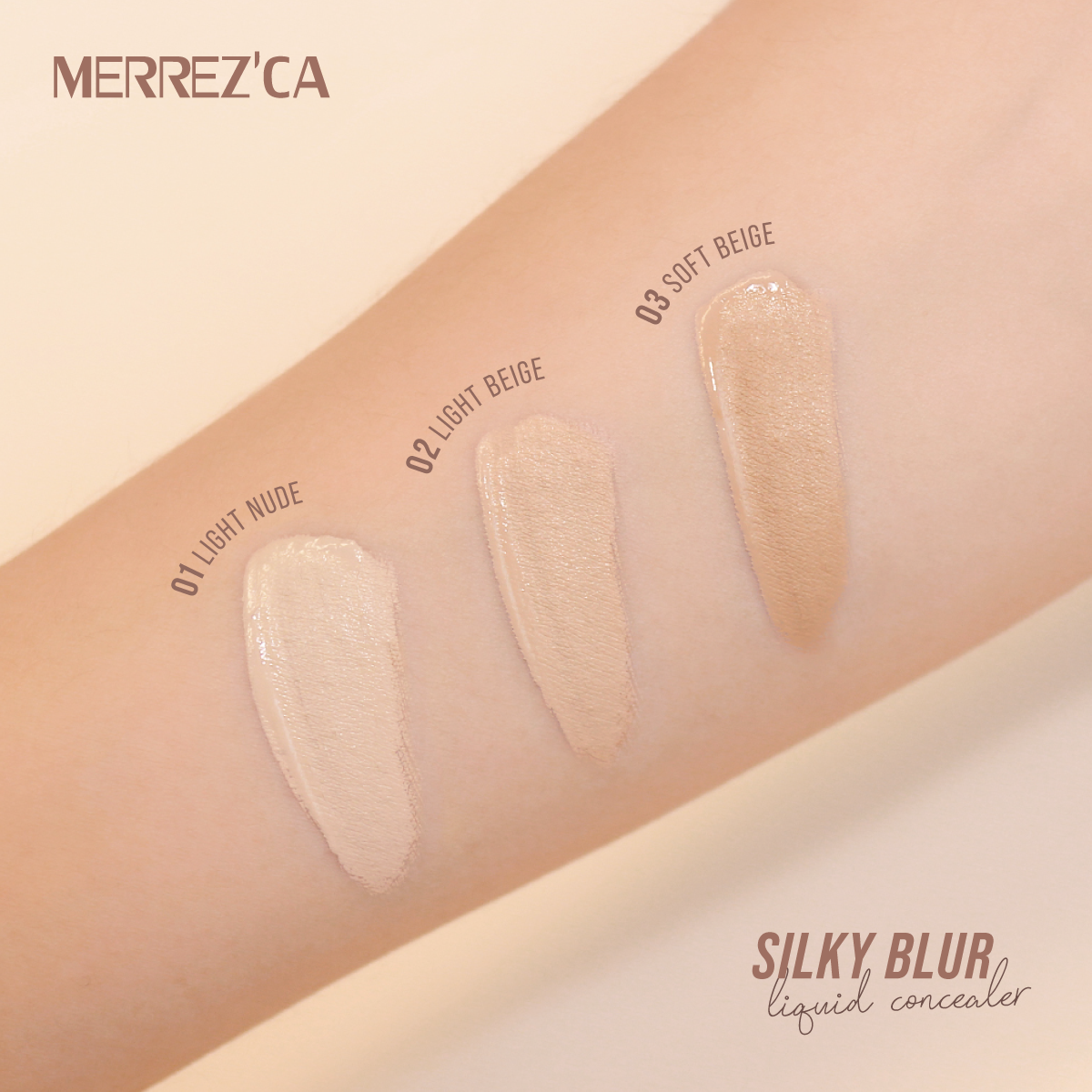 ( 1&3 ซอง ) Merrezca Silky Blur Liquid Concealer -sachet คอนซีลเลอร์งาน ...