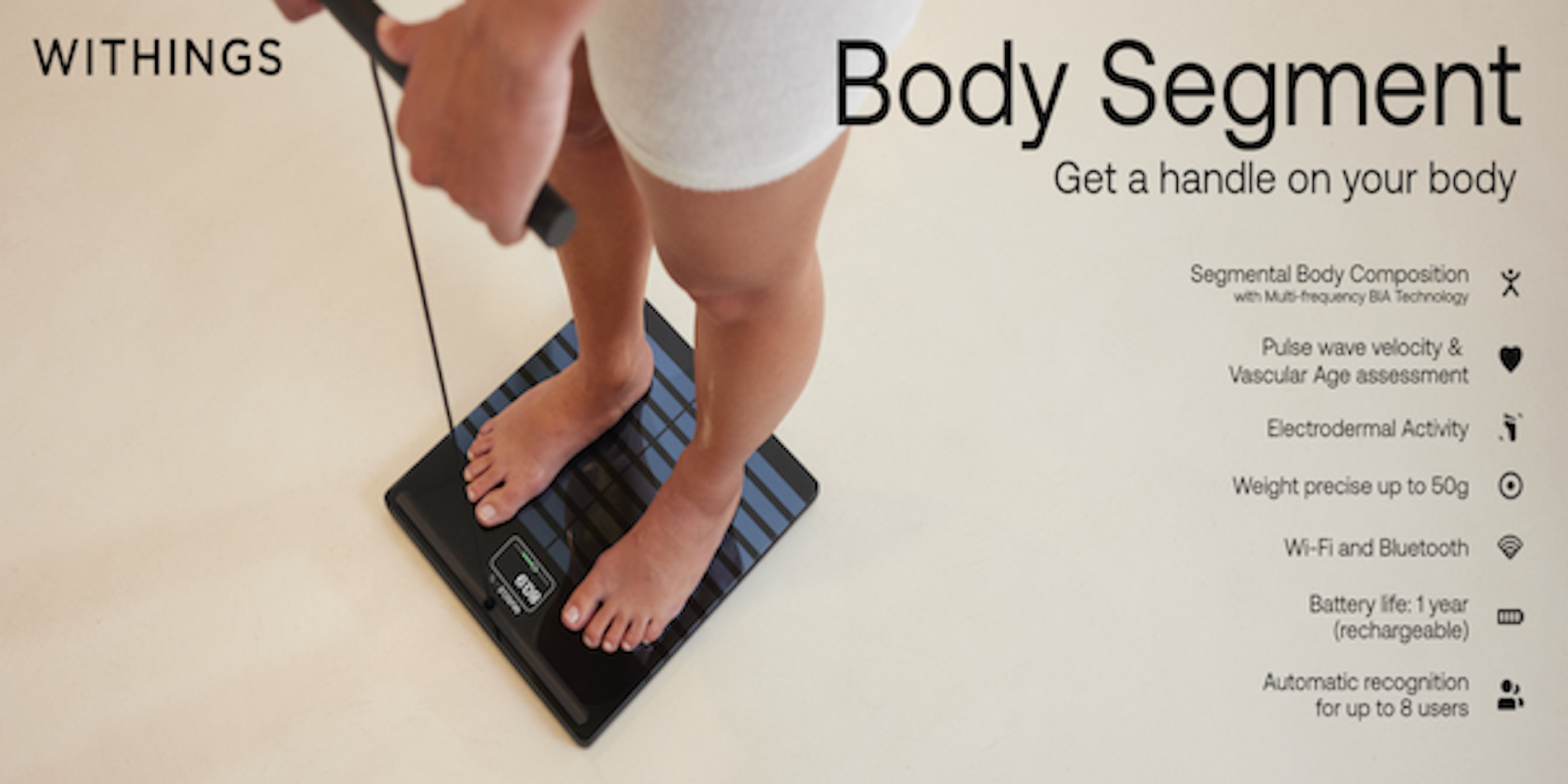เครื่องชั่งน้ำหนัก Withings Body Segment | Shopee Thailand