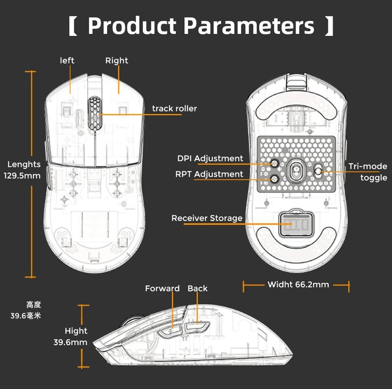 เมาส์ Darmoshark M3 Pro Wireless Gaming Mouse | Shopee Thailand