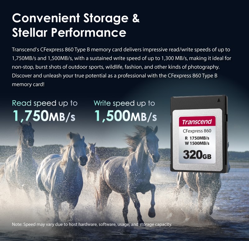 Transcend CFexpress 860 Type B memory cards : 160GB ( รองรับ 4K , 8K )รับประกัน 5 ปี- มีใบกำกับ ...