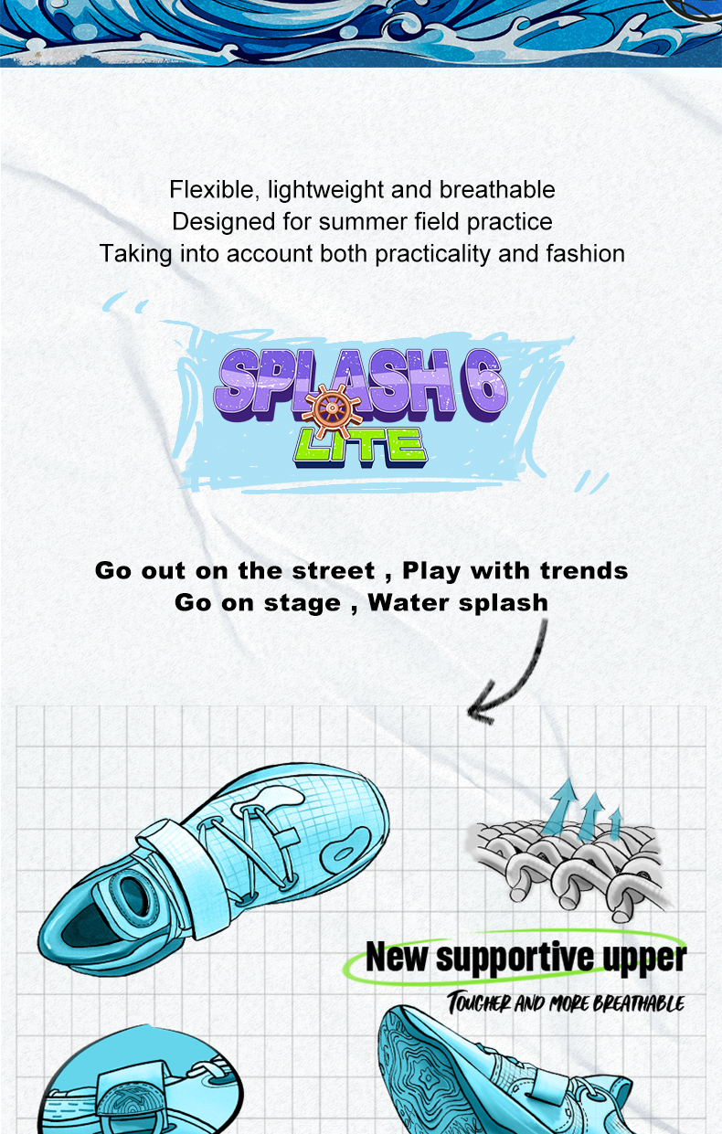 ANTA KT Splash 6 Lite รองเท้าบาสเก็ตบอลผู้ชาย A-FlashEdge Sport Shoes ...