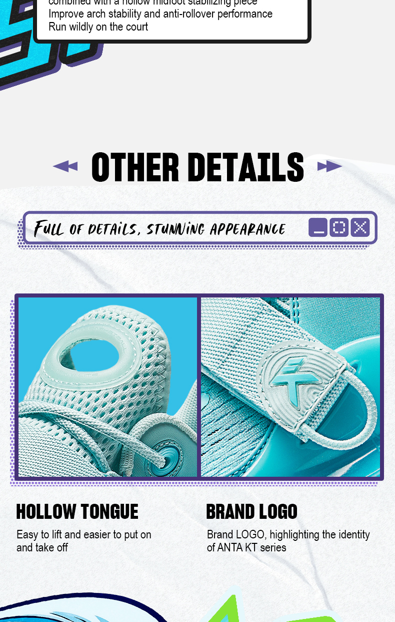 ANTA KT Splash 6 Lite รองเท้าบาสเก็ตบอลผู้ชาย A-FlashEdge Sport Shoes ...