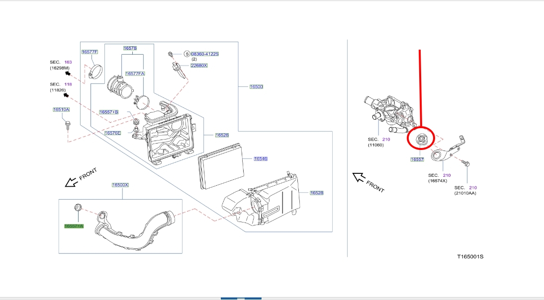 ยางรองหม้อกรองอากาศ ราคาต่อชิ้น 16557-6N200 | Shopee Thailand