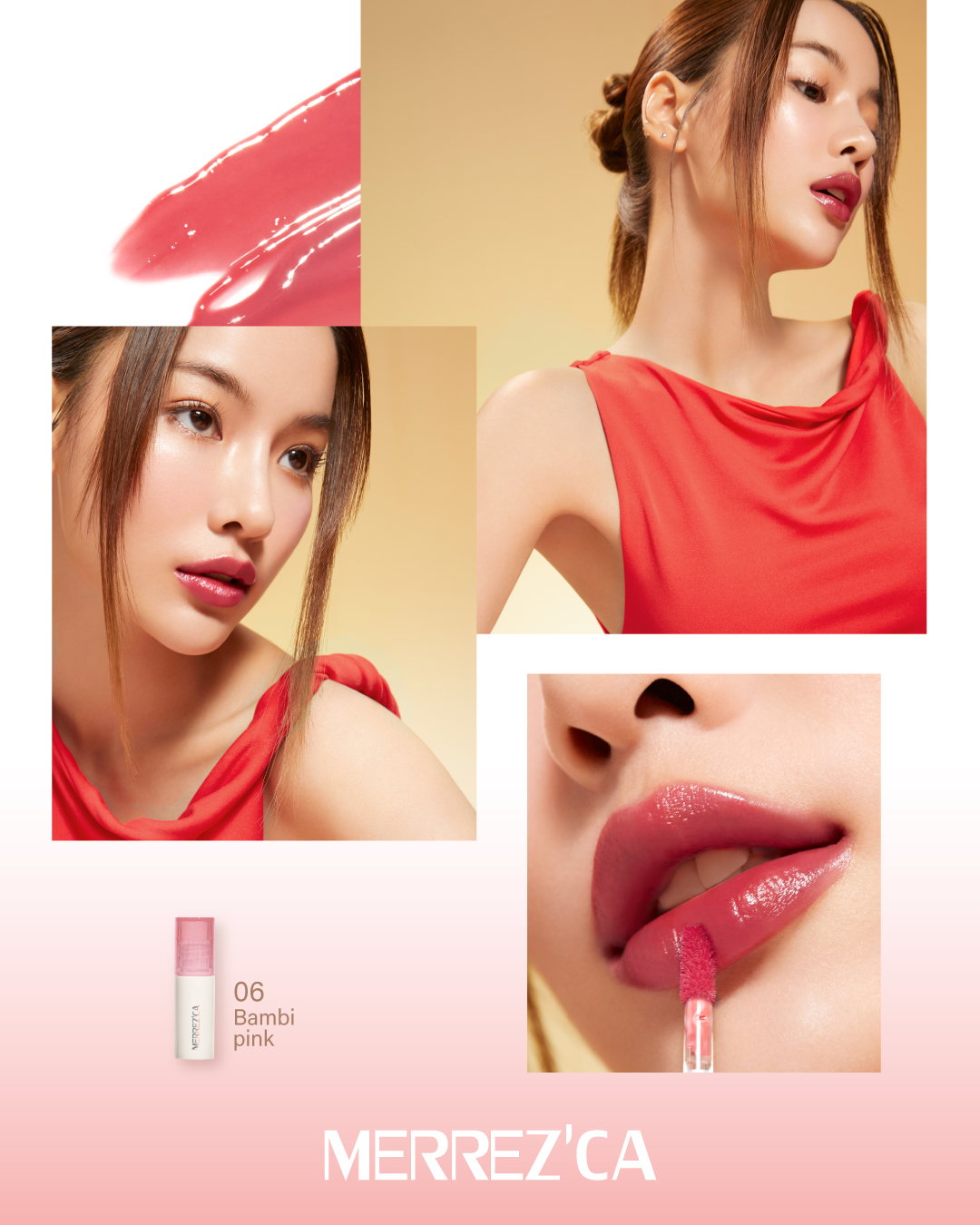 Merrezca Water Glow Lip Color ลิปทินท์สูตรน้ำ ฉ่ำวาว สีติดทนชัด ...