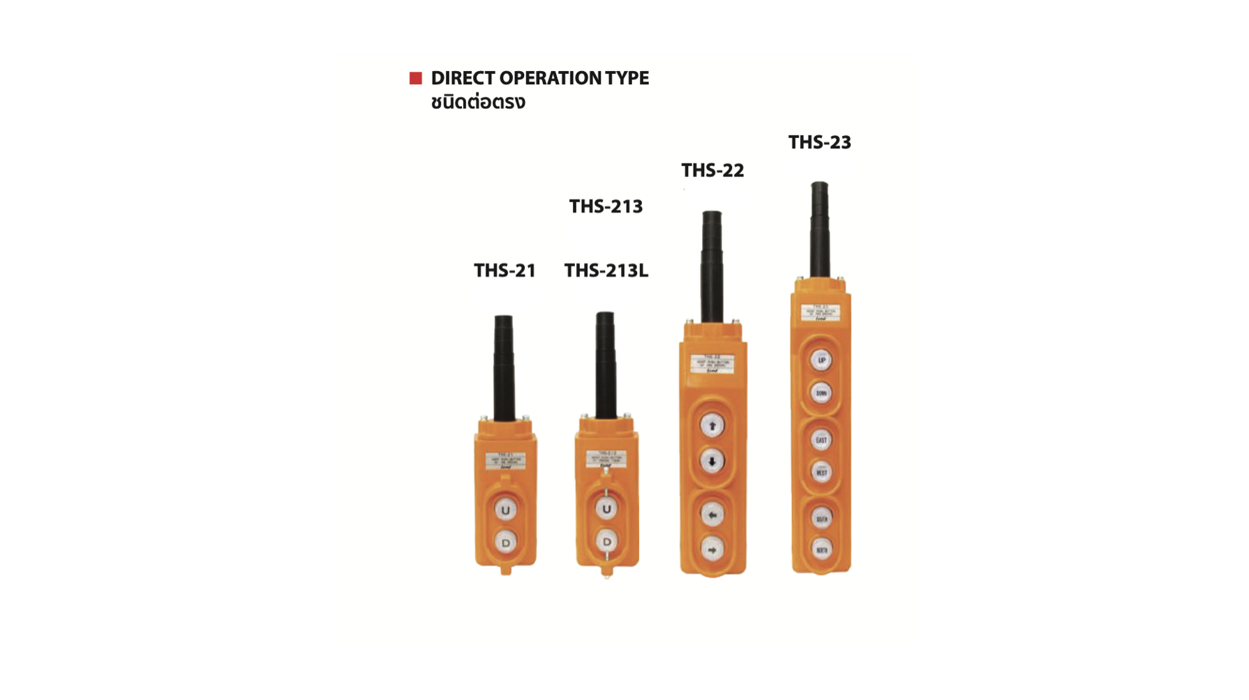 Tend THS-213 Hoisting, Maximum moter 0.75kW 1HP 100V, สวิช์เครน ชนิดต่อตรง | Shopee Thailand