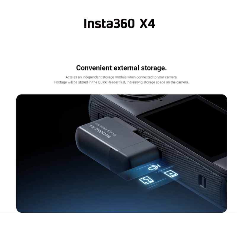 Insta360 X4 Quick Reader รับประกัน1ปี | Shopee Thailand