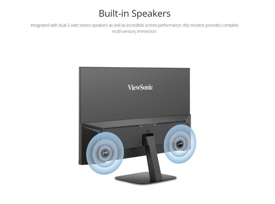 Viewsonic VA2708-4K-MHD 27” 4K UHD Monitor with Built-in Speakers (จอ ...