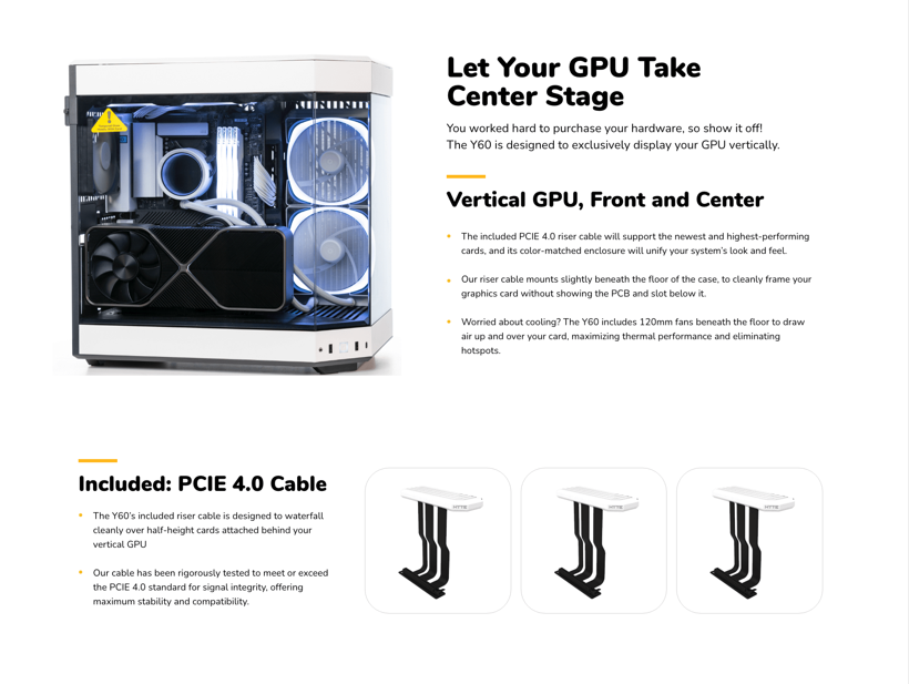 HYTE Y60 SNOW WHITE (Computer case / เคสคอมพิวเตอร์) | Shopee Thailand