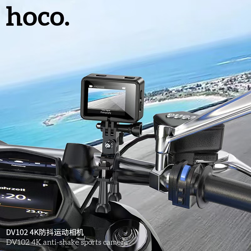 HOCO DV102 กล้องแอคชั่น Sports camera คุณภาพ 2160P/60fps กล้องกันน้ำลึก ...