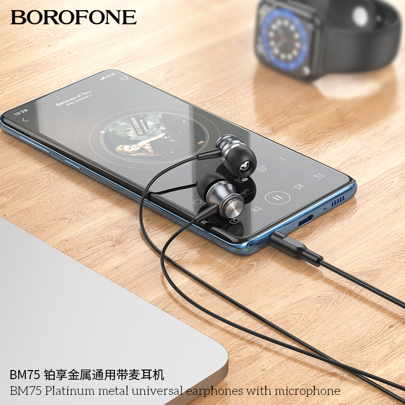หูฟังสมอลทอร์ค BOROFONE BM72 BM73 BM74 BM75 หูฟังมีสายพร้อมไมโครโฟน Aux 3.5 mm. คุณภาพเสียงดี ...