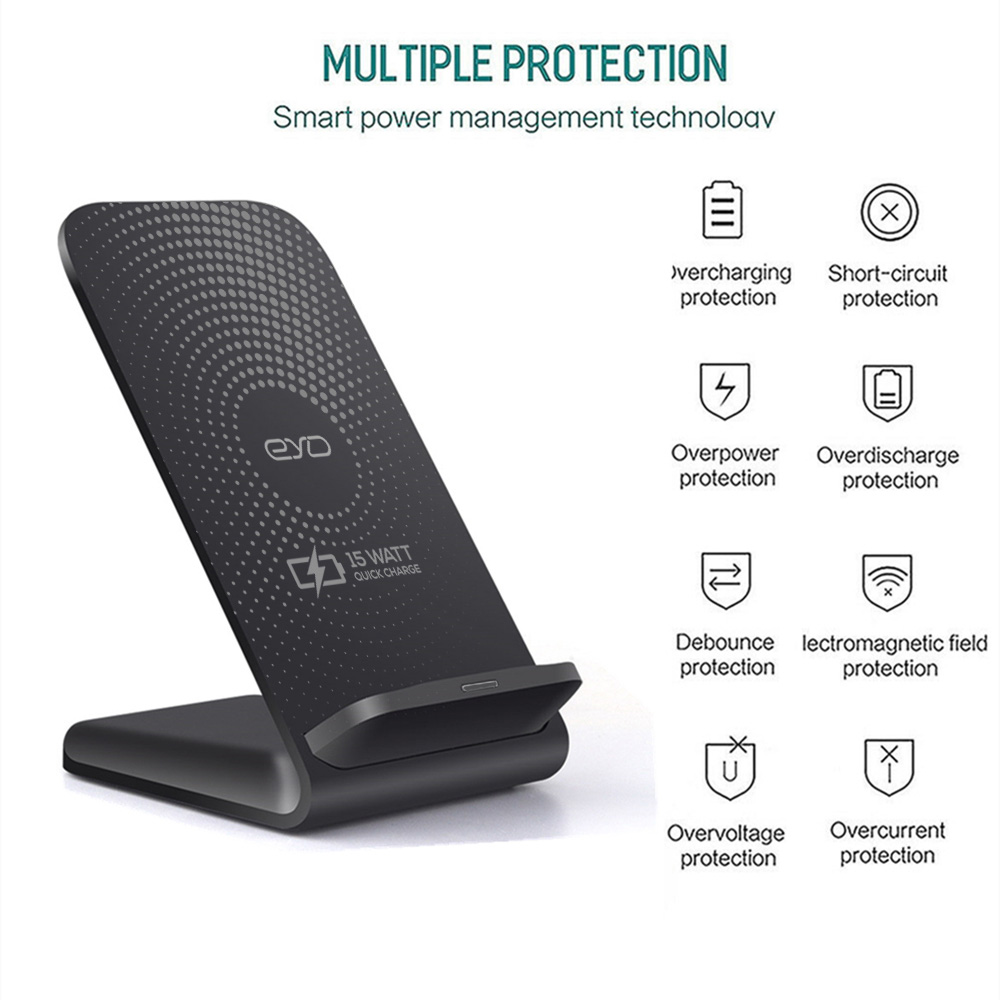 EYD Q740 แท่นชาร์จไร้สาย เครื่องชาร์จเร็ว Wireless Charger 15W Qi ที่วางโทรศัพท์แบบชาร์จไร้สาย ...