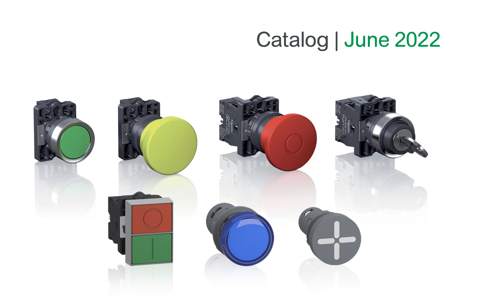 Schneider สวิตซ์ซีเลตเตอร์ XA2ED25 plastic black 22mm 2 positions ...