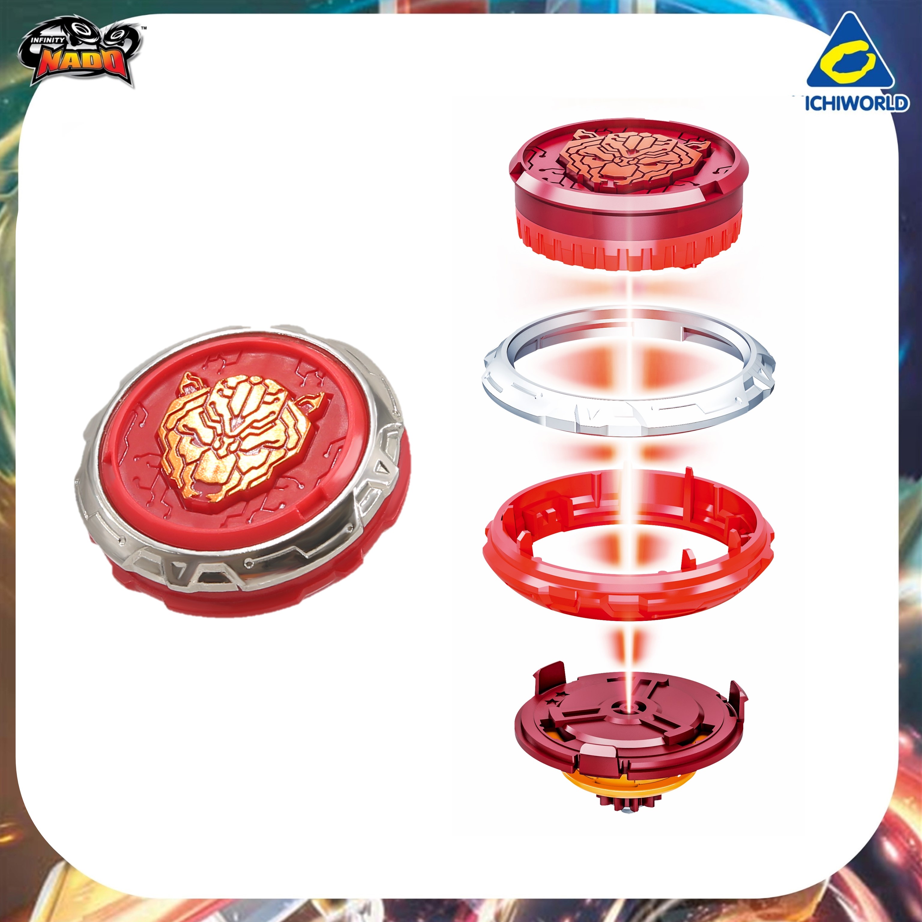 Infinity Nado 6 Starter Pack - Blazing War Bear ของเล่นลูกข่างนาโด 6 นา ...