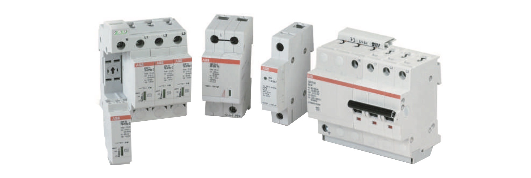 ABB อุปกรณ์ป้องกันแรงดันเกินชั่วขณะ SPD OVR T1-T2 3N 12.5-275s P TS QS ...