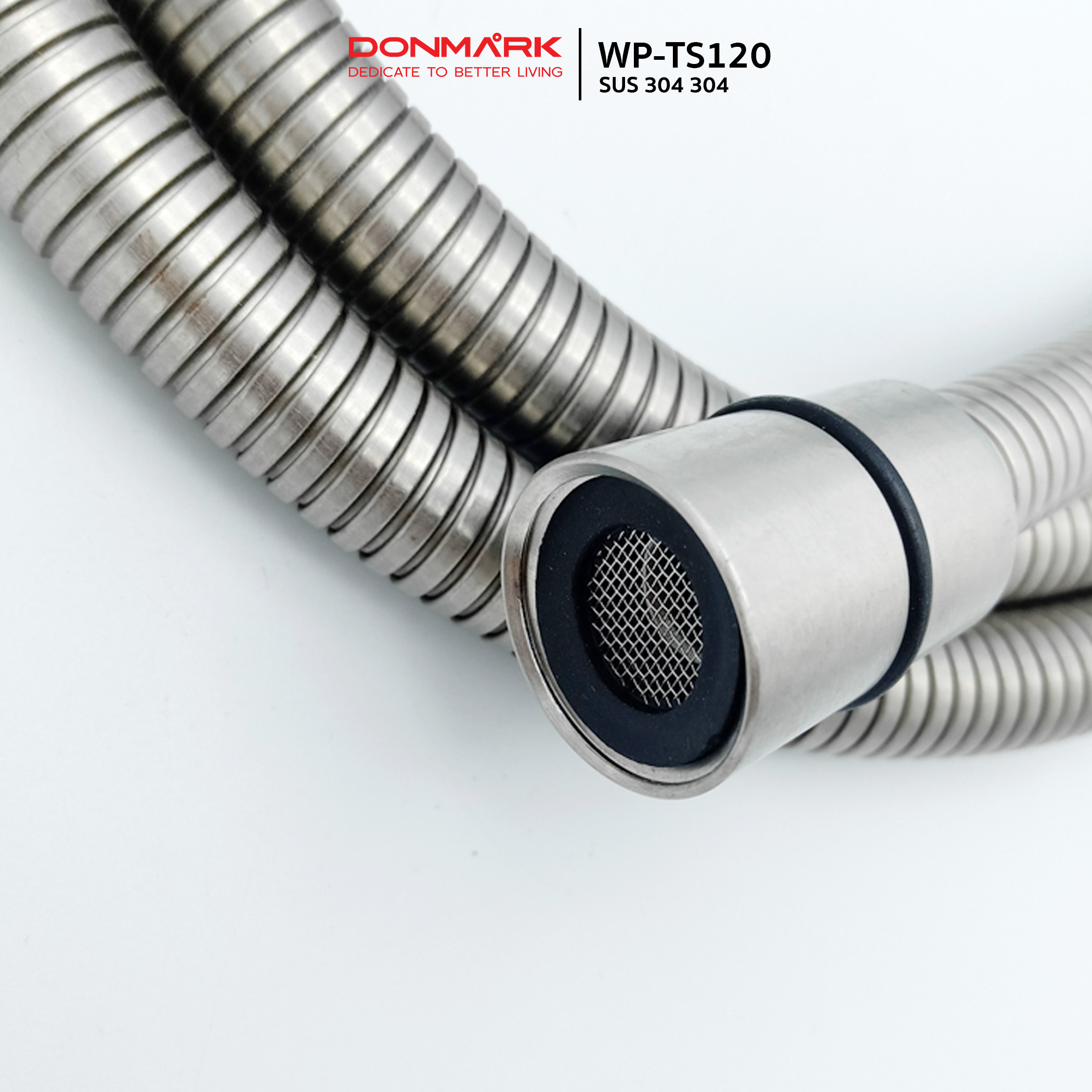 DONMARK สายฝักบัว/สายชำระ สแตนเลส 304 ยาว 120 ซม. (หัวหมุนได้ 360 องศา) รุ่น WP-TS120 | Shopee ...