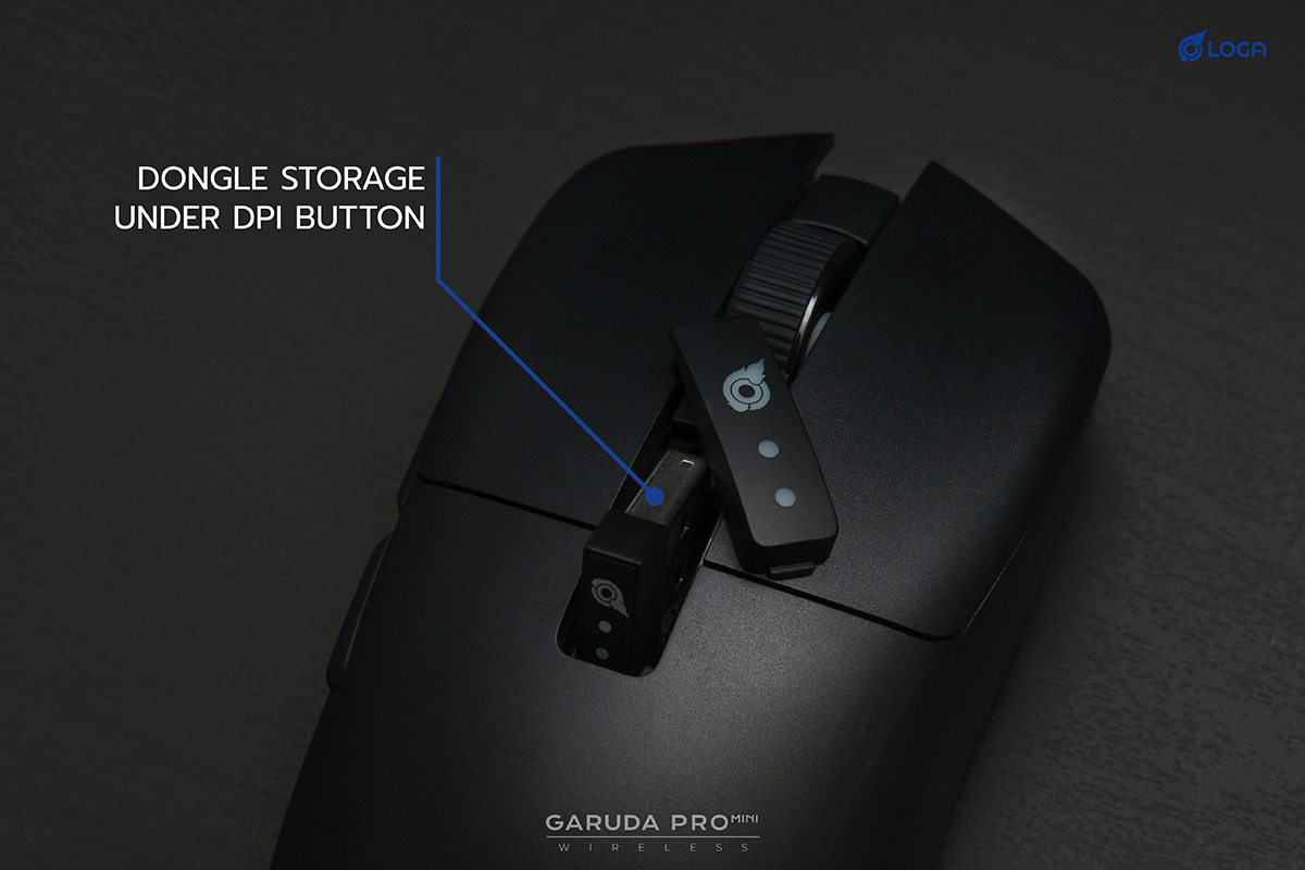 LOGA Garuda Mini : Wireless gaming mouse (2.4GHz, Bluetooth, Hot ...