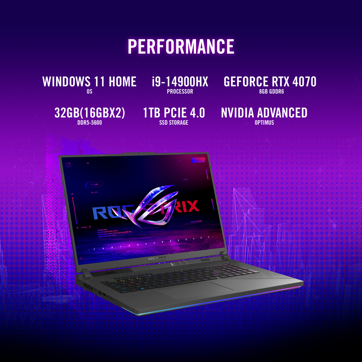 ASUS ROG Strix G18 2024 (G814JIR-N6013W), gaming laptop, 18" 2.5K ...