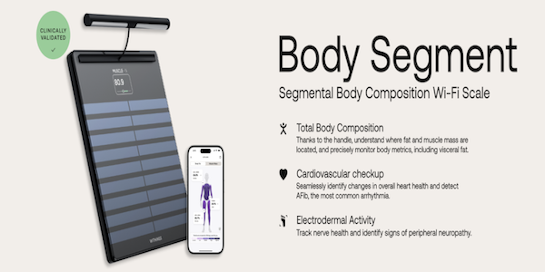 เครื่องชั่งน้ำหนัก Withings Body Segment | Shopee Thailand
