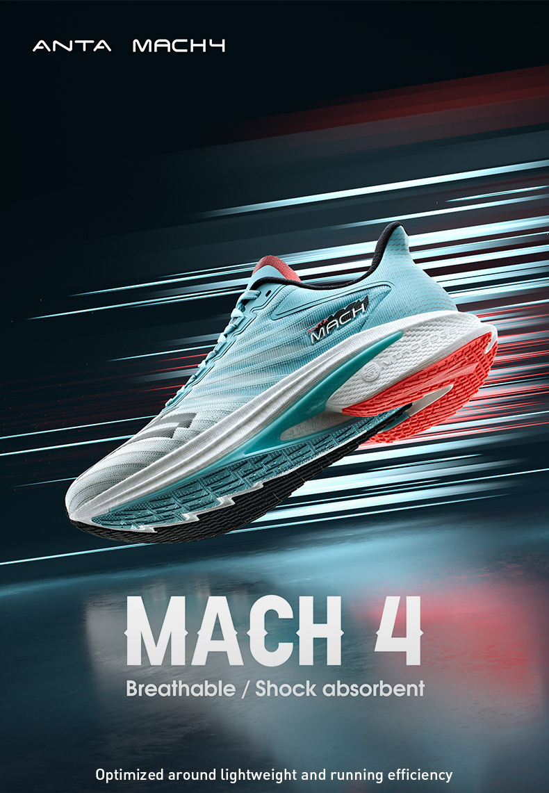 ANTA Mach 4 Men Running Shoes Nitroedge 1124A5583-7 Official Store ...