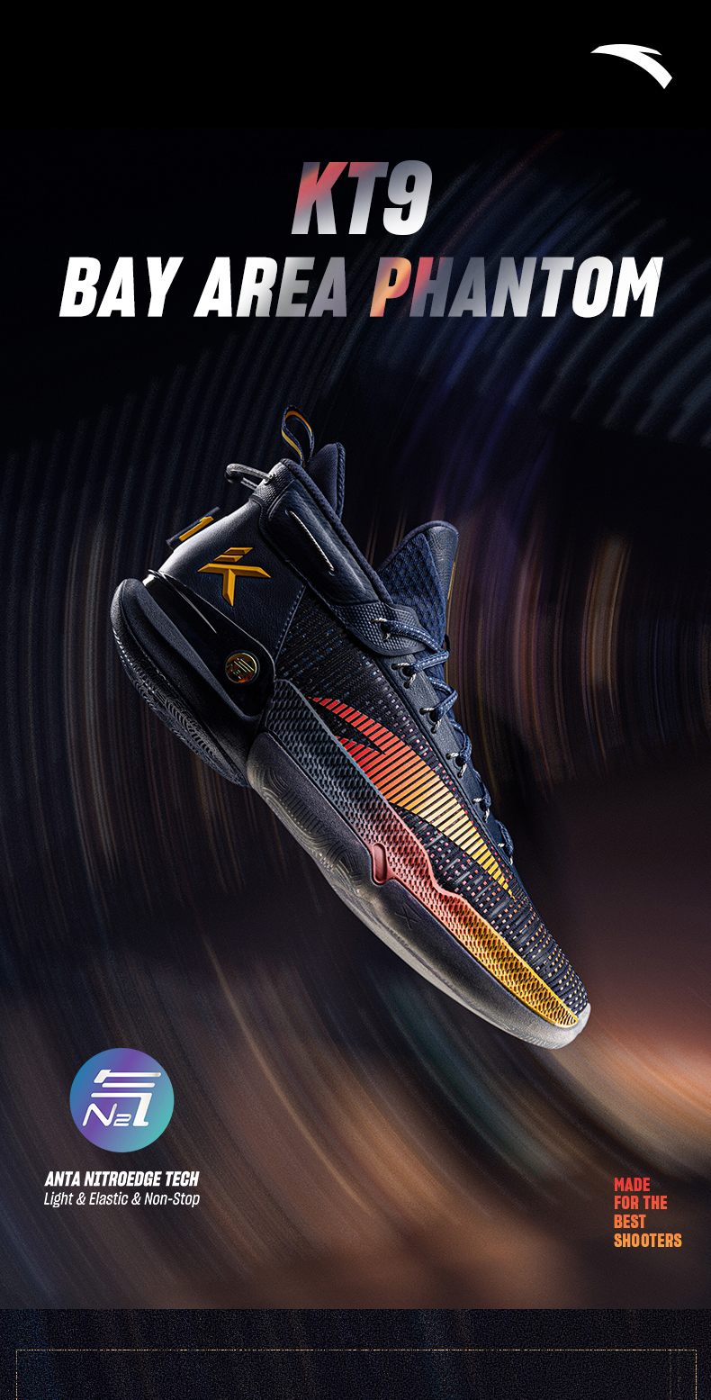 ANTA KT9 Klay Thompson รองเท้าบาสเกตบอลผู้ชาย Nitroedge รองเท้าบาสเก็ตบอลผู้ชาย กันลื่น ...