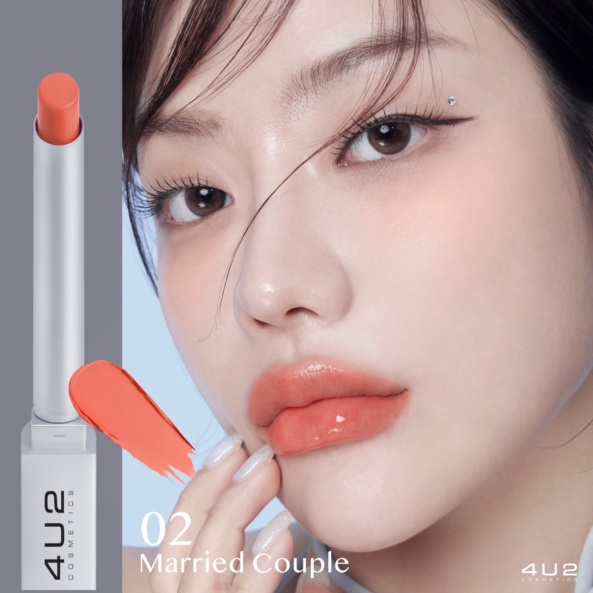 4U2 BETTER HALF DUO LIP - ลิปDuO ลิปดูโอ้ 4U2 ลิปแมท & ลิปกลอส ทาทับได้ ...